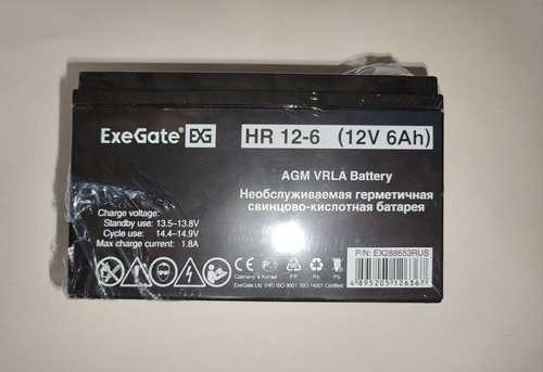 Аккумуляторная батарея exegate HR 12-6 EX288653RUS