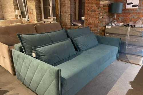 Лазурный диван-кровать Аскона с витрины салона
