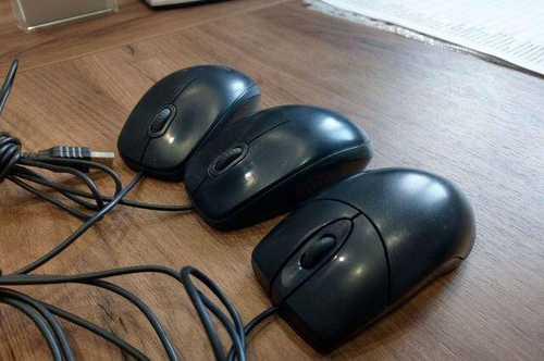 Компьютерная мышь черная бу USB