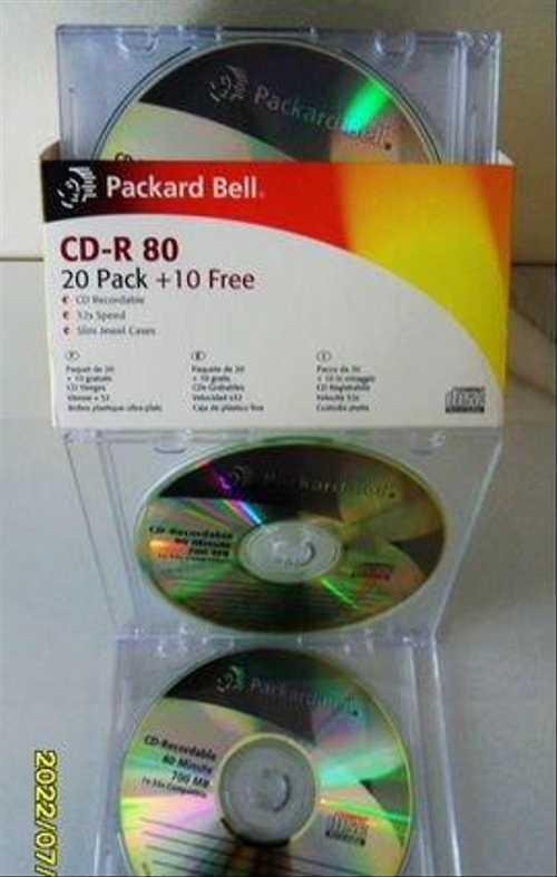 Cd диски-чистые-Packard Bell - привезены из Англии