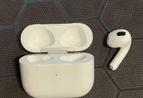 Airpods 3, оригинал, правый + зарядный футляр