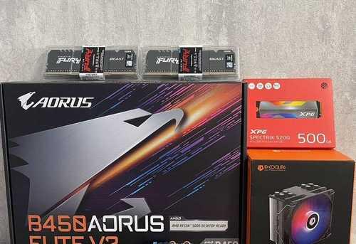 Комплект Ryzen 5500/Gigabyte B450/16 Гб/SSD 500 Гб