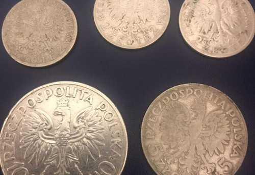 Монеты Польши серебро