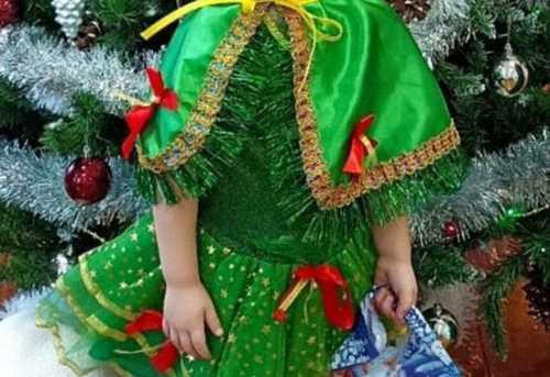Новогодний костюм елочка для девочки