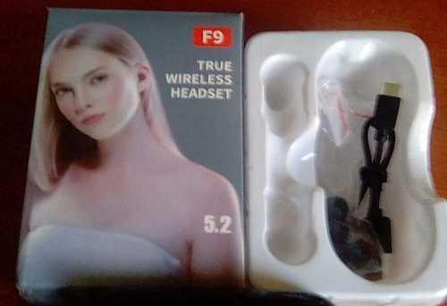 Беспроводные наушники F9 true wireless headset 5,2