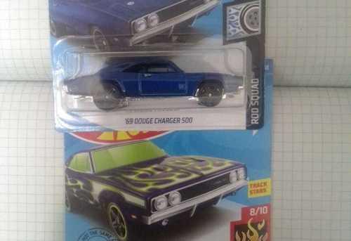 Dodge charger 500. Hot wheels. 2шт