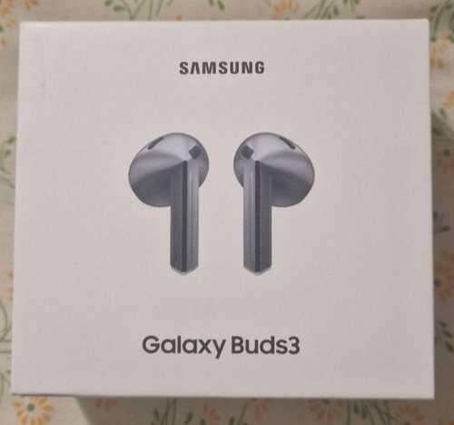 Наушники Samsung Galaxy Buds3 серебряные