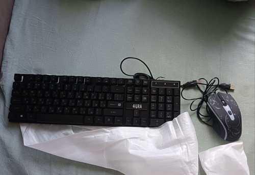 Мембранная клавиатура и мышь