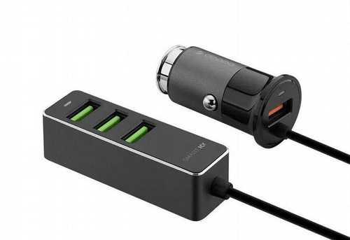 Азу Deppa Car Charger 3 USB + USB 35W, Черный