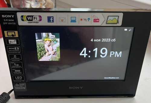 Продам цифровую фоторамку Sony S-Frame DPF-WA700