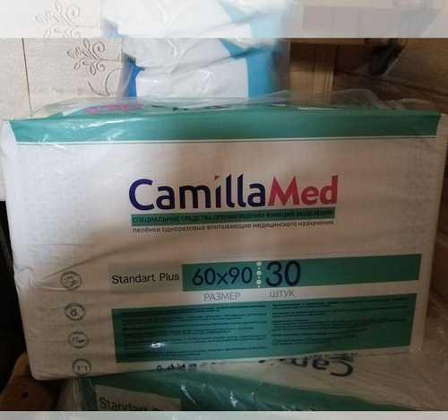 Пеленки одноразовые 60х90 camilla med