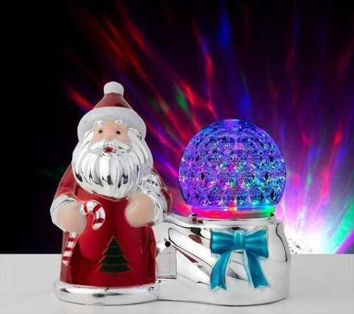 Светодиодный диско-шар LN "Дед Мороз и шар"