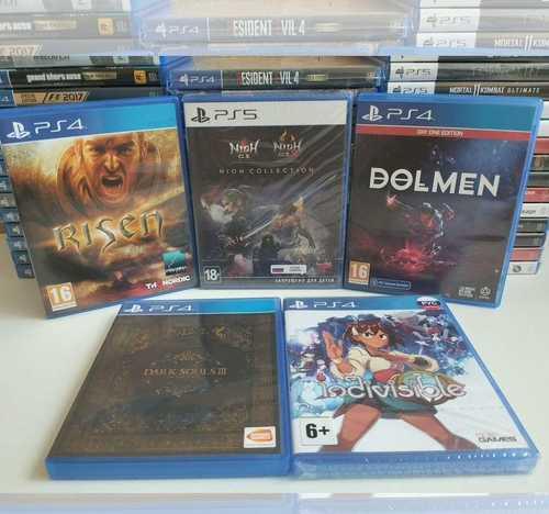 PS4 Dolmen/ Nioh/ Dark Souls 3/ indivisible/ Risen