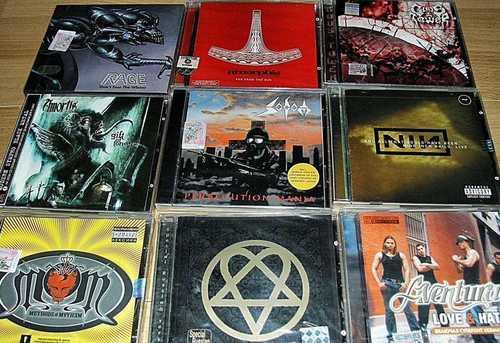 Музыкальные cd диски рок.хард рок и металл.новые