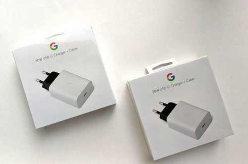 Зарядка Google Pixel 30W евровилка + кабель USB-C