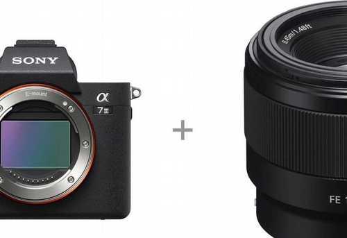 Новая камера Sony A7 III + объектив FE 50mm 1.8 EU