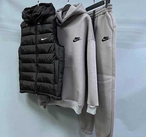 Спортивный костюм тройка nike на флисе
