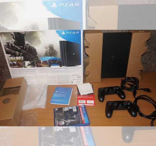 Sony playstation 4 pro 1tb полный комплект