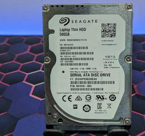 Жесткий диск 500Gb/2.5"/5400/Seagate/ST500LT012