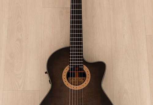 Kazuo Yairi CE-1 TBK Cutaway Classical Trans Black