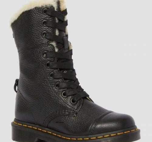 Dr Martens Aimilita aunt Sally fur-lined