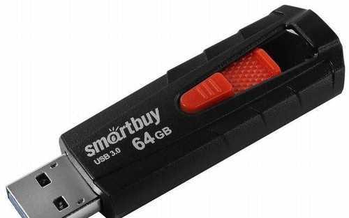 Флешка USB SmartBuy iron 64Gb 3.0 black/red