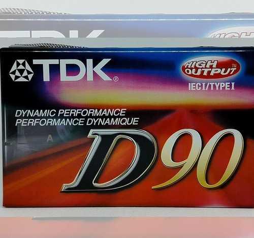 Новая аудиокассета TDK D 90