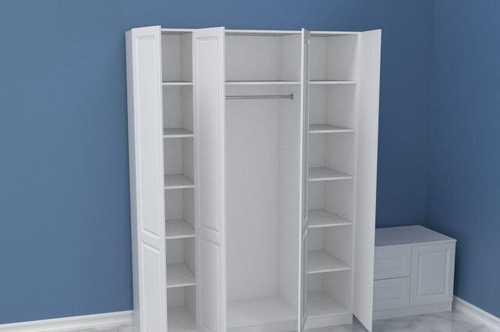 Шкаф для одежды белый 220x160x55