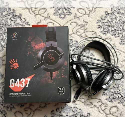 Проводные наушники A4Tech Bloody G437 черный