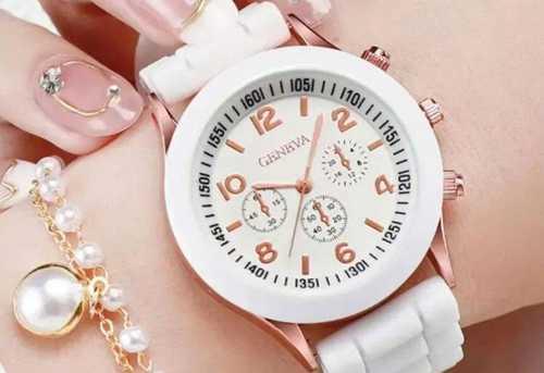 Женские наручные кварцевые часы + браслет