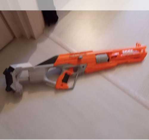 Nerf оранжевый винтовка