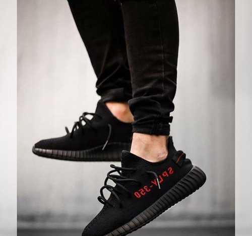 Adidas Yeezy Boost 350 V2 Black Red, 9 US