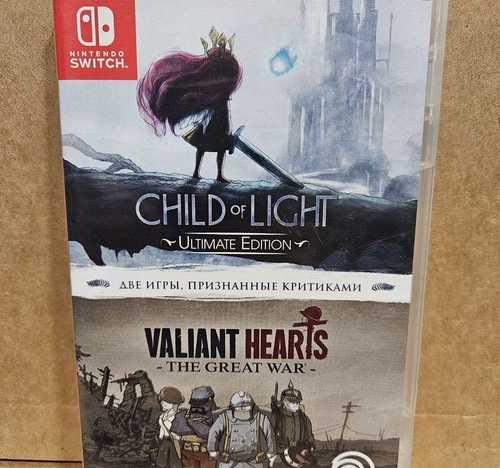 Child of light & valiant hearts nintendo switch