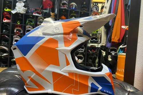Шлем кроссовый Airoh Wraap Raze Orange Matt