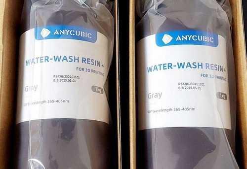 Фотополимерная смола Anycubic WaterWash 2л серый