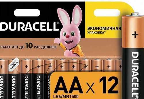 Батарейки duracell AA 12