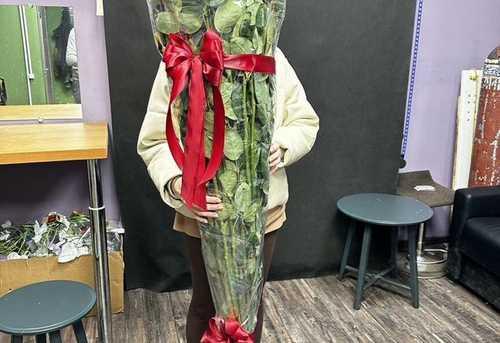 Букет цветов высокие розы от 100см до 200 см