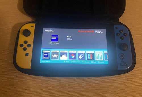 Nintendo switch rev 2 прошитая + доп. Joy Cons