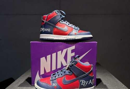 Nike Dunk High SB By Any Means Red x Supreme