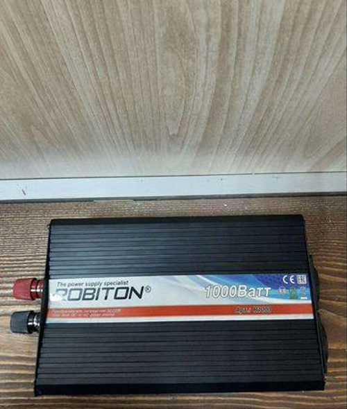 Инвертор 1000W две евро розетки Robiton R1000