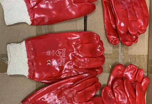 Перчатки универсальные с напылением «Гранат» Красн