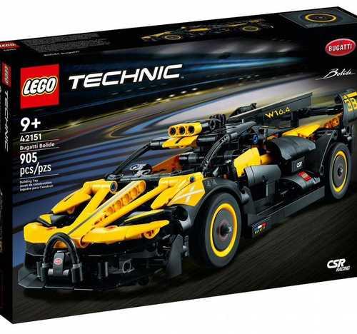 Lego Technic 42151 Бугатти Болид 905дет (box 2)