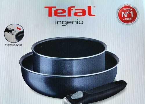 Tefal ingenio сковорода вок + ковш + ручка