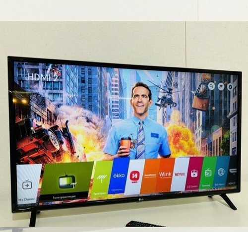 Телевизор LG, SMART, FullHD, 43