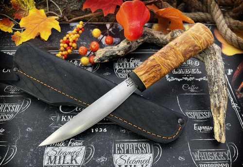 Нож "Якут-2", клинок сталь К340, кованый дол, руко