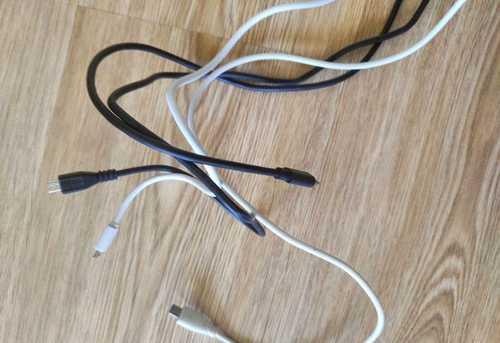 Кабель для зарядки телефона usb- microusb 4 шт