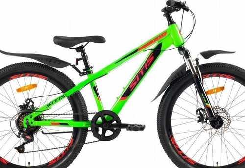 Велосипед sitis flash 24" 7sp (2023) Green-Red-Bla