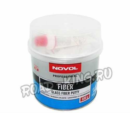 Шпатлевка Novol со стекловолокном, Fiber 600 g