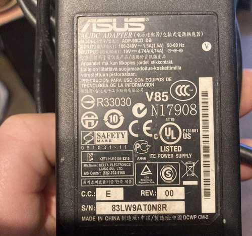 Блок питания для ноутбука asus 19v 4.74a
