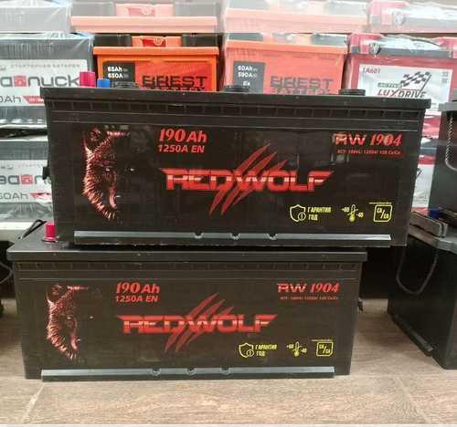 Аккумулятор грузовой Red Wolf 190Ah 1250A (Завод а
